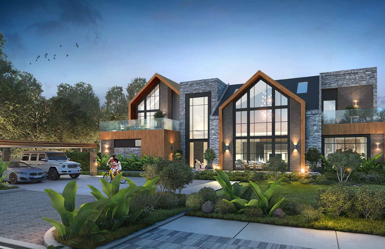 Farmhouses is a farm-style residential project in the green area of ...